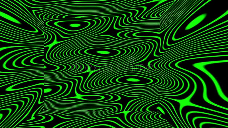 Hypnotic Green Background from Many Bubbles and Abstract Particles ...