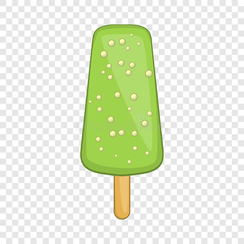 Green Ice Cream Icon, Cartoon Style Stock Vector - Illustration of diet ...