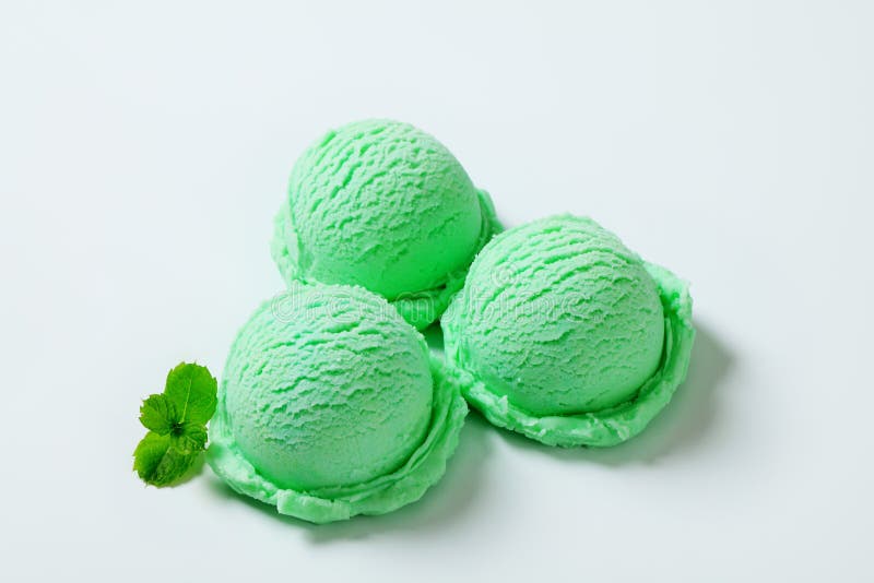 Green ice cream stock image. Image of dessert, cream - 369839767