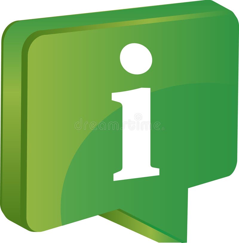Green icon information stock illustration. Illustration of icon - 31145964