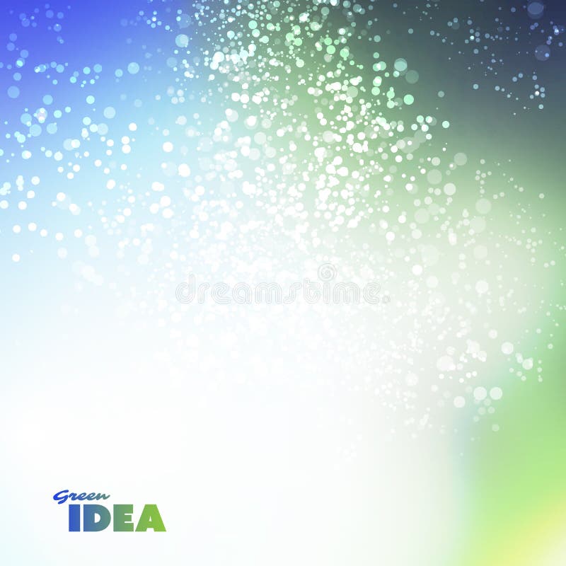 Green Idea - Eco, Bio, Nature Background Design Template with Bokeh ...