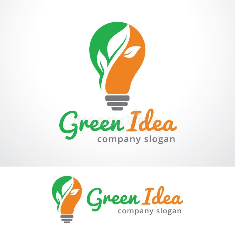 Green Idea Logo Template Design Vector, Emblem, Design Concept ...