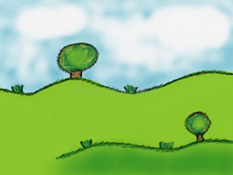 Cartoon Rolling Green Hills Stock Illustrations – 13,407 Cartoon ...