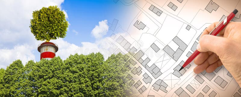 Green Industrial Conversion in Our Cities - Zero CO2 Emissions Concept ...