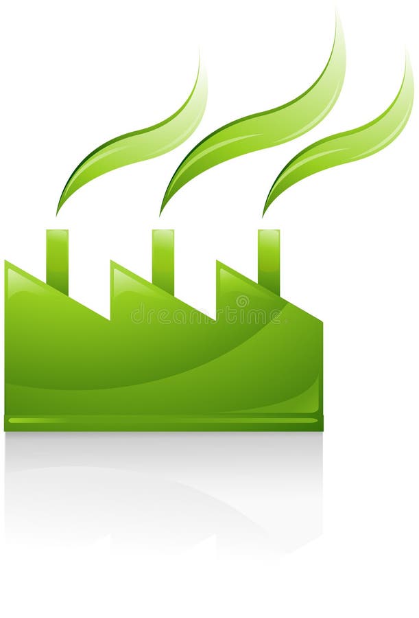 Green Factory Clipart