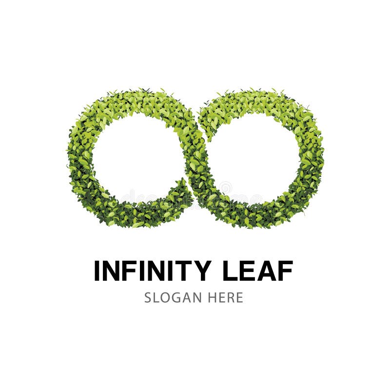 Green Infinity Eco Logo stock vector. Illustration of element - 195810333