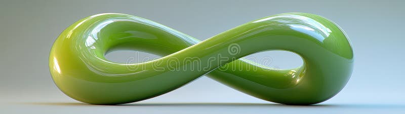 Green Infinity Symbol Against Soft Background for Abstract Concepts ...
