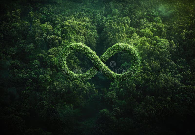 Infinite Forest stock illustration. Illustration of beauty - 384689986