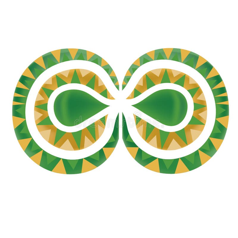 Green infinity symbol stock vector. Illustration of abstract - 33805997