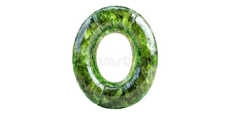 Green Inflatable Swim Ring Isolated on Transparent Background Stock ...