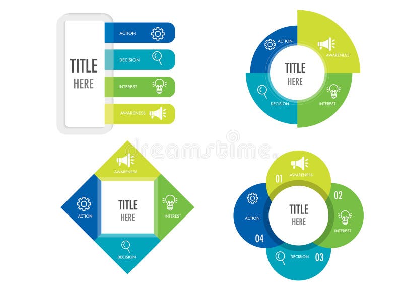 Green Tone Option Infographic Template Stock Illustration ...