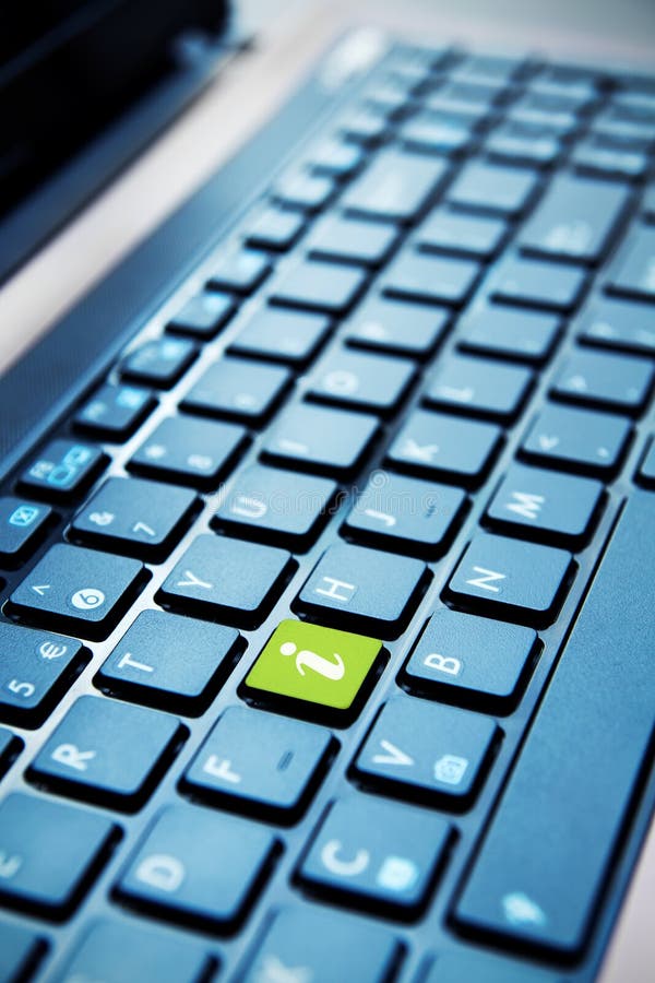 Green Info Button on Computer Keyboard Stock Image - Image of ...