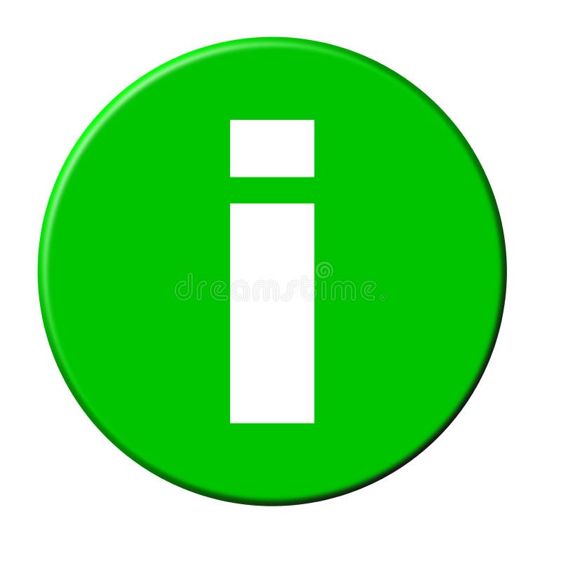 Green information icon stock vector. Illustration of internet - 34097753