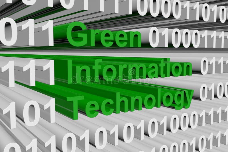 Green Information Technology Stock Illustration - Illustration of ...