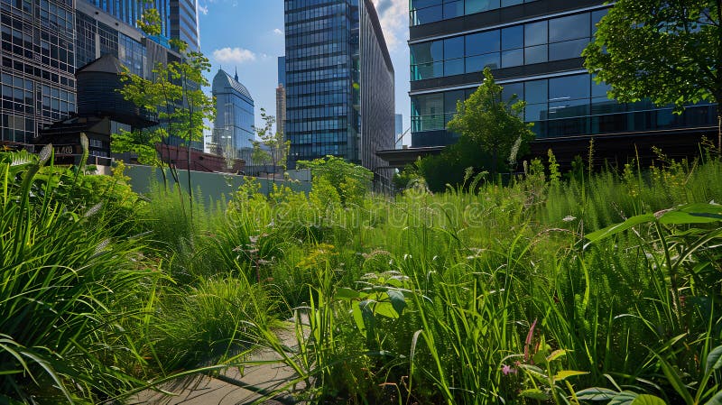 Green Infrastructure Developmen Stock Illustration - Illustration of ...