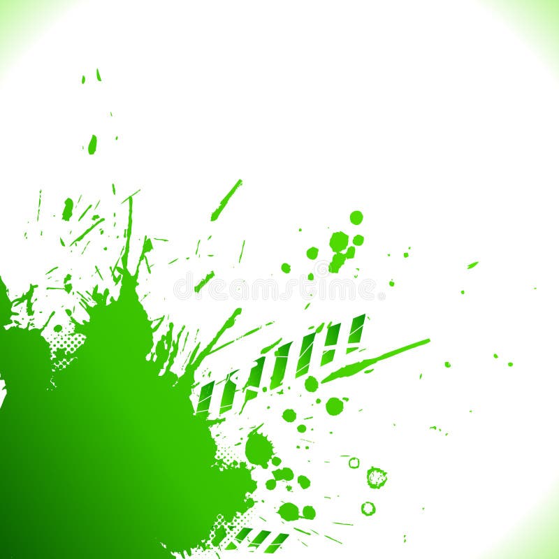 Technological Green Splatter Handprint Stock Vector - Illustration of ...