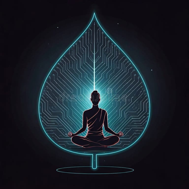 Green Intelligence – Inner Peace within a Circuit Leaf Stock ...