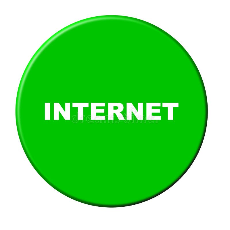 Green internet connection stock illustration. Illustration of computers ...