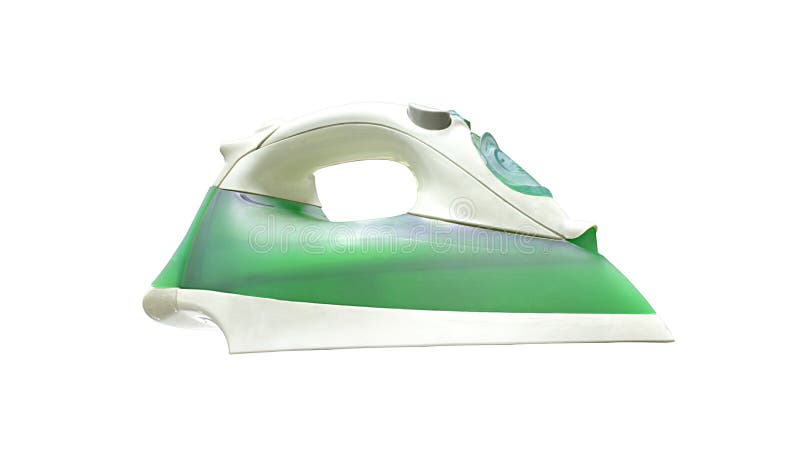 Green Iron on White Background Stock Image - Image of isolated, iron ...