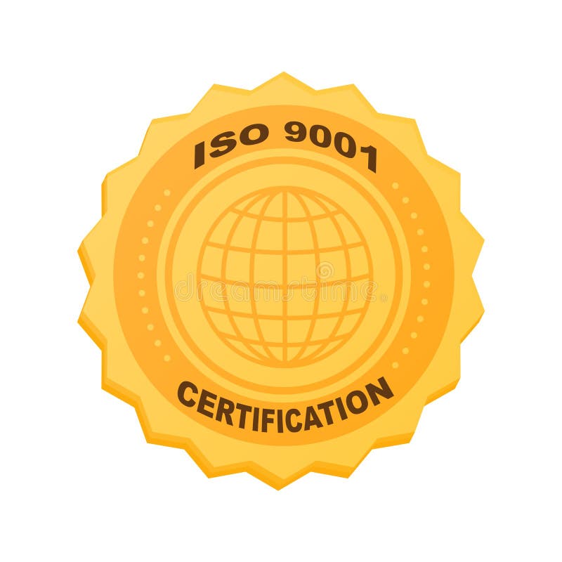 Green ISO 9001 Quality Management Certification Badge Vector ...