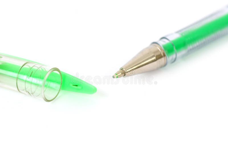 Green Isolated Pen stock photo. Image of professional - 1570704