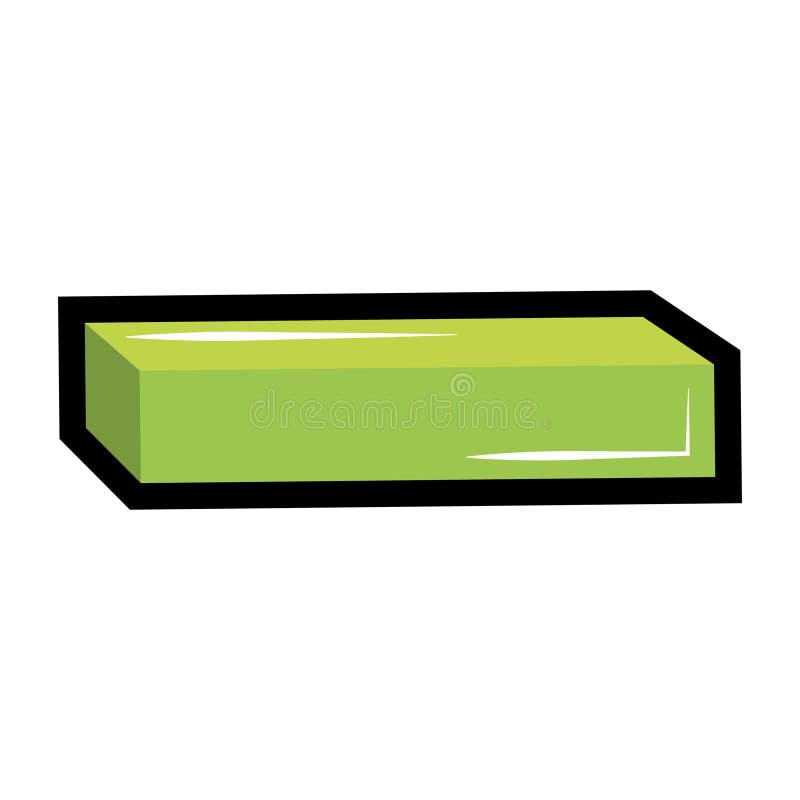 Green Isometric Rectangle Shape. Vector Stock Vector - Illustration of ...