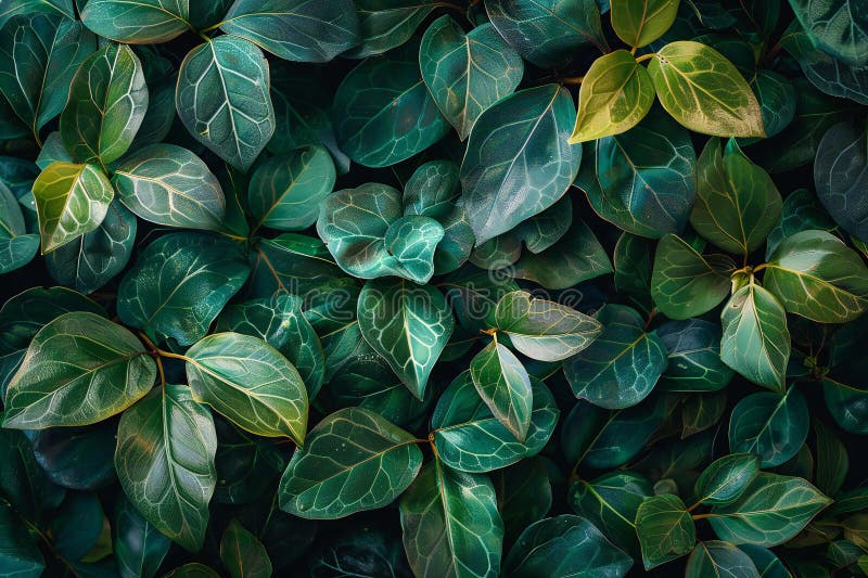 Green Ivy Background, Top View, Dark Green Leaves, Full Screen, Texture ...