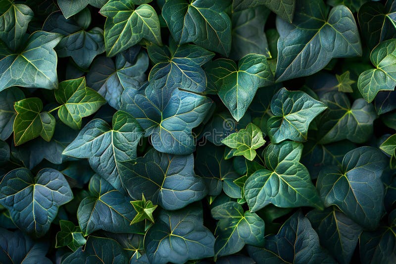 Green Ivy Background, Top View, Dark Green Leaves, Full Screen, Texture ...