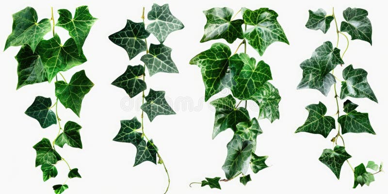 Green Ivy Vines Hanging from a White Wall. Perfect for Interior Design ...