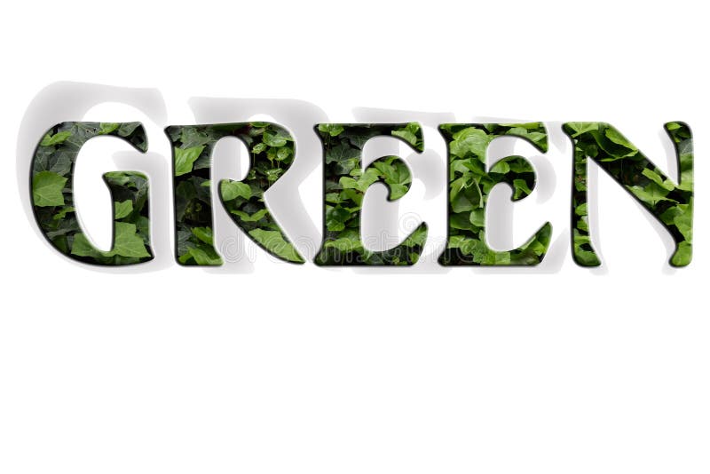 Green Ivy Words stock image. Image of color, fresh, camoflauge - 2308433