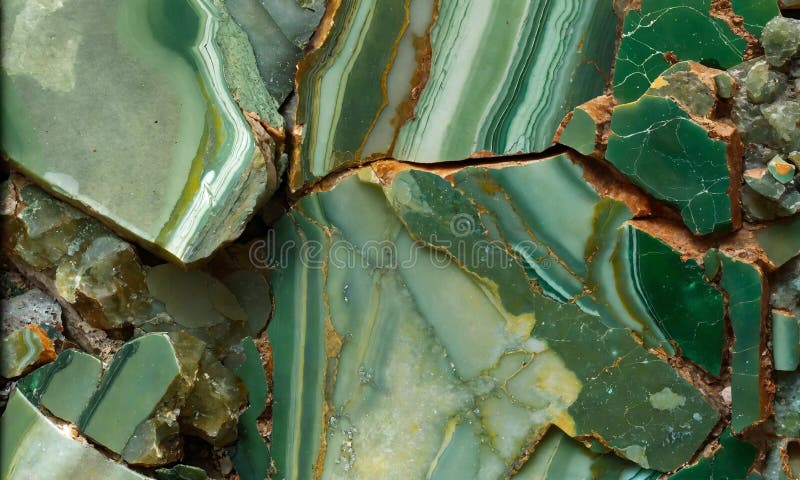 Green Jasper Stone Wall Texture Brick Stock Illustration - Illustration ...