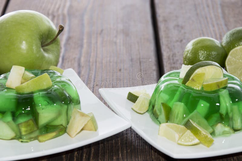 Green Jello stock image. Image of multicolored, fruits - 32414603