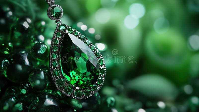 Green Jewels stock image. Image of luxury, precious - 330529293