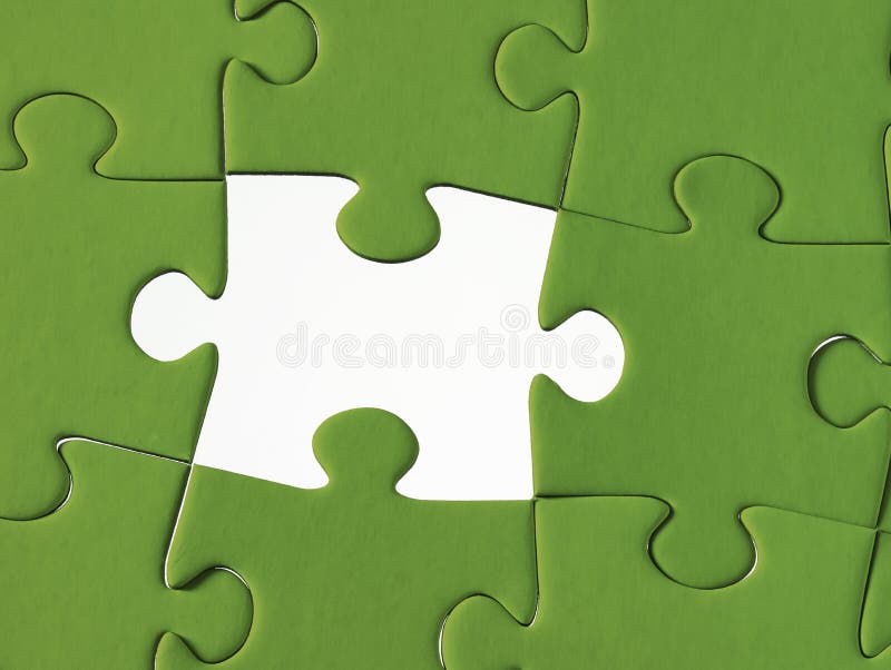 Green Jigsaw Puzzle stock image. Image of solution, group - 46039509
