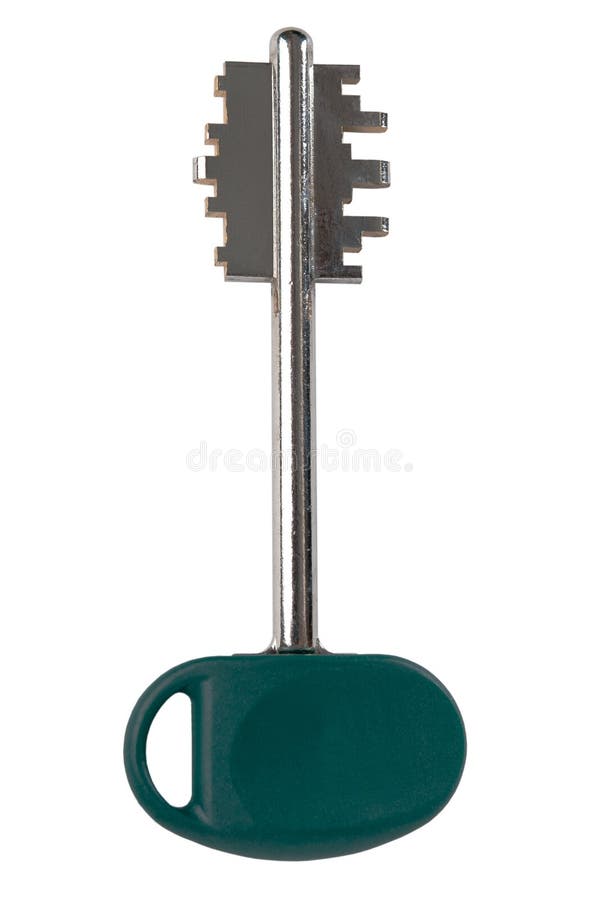 The green key isolated stock photo. Image of concept - 30669380