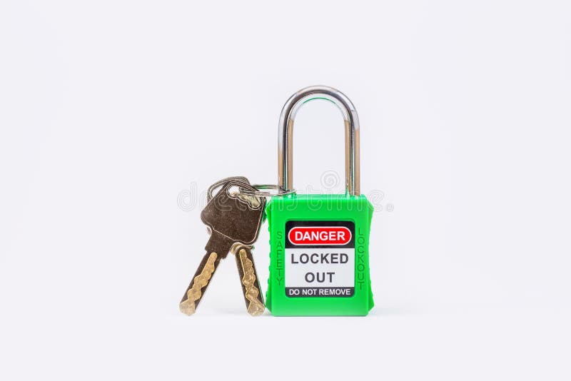 Green Key Lock and Tag for Process Cut Off Electrical,the Toggle Tags ...