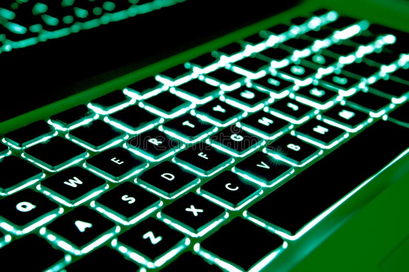 Green Keyboard stock image. Image of desktop, closeup, communication ...