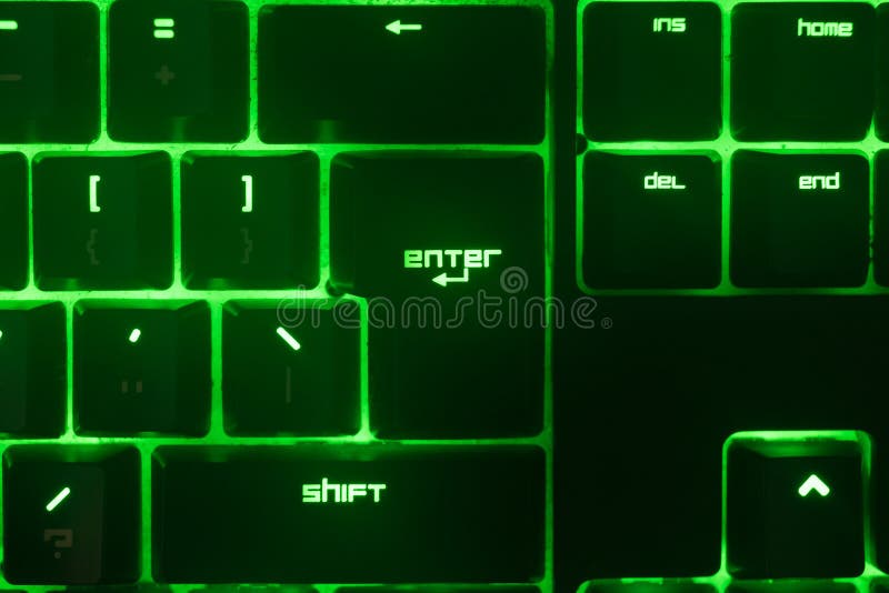 Green Keyboard stock image. Image of desktop, closeup, communication ...