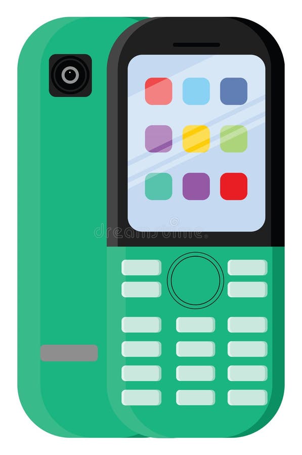Yes - Green Keypad. 3D Render. Stock Illustration - Illustration of ...