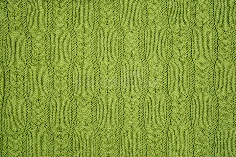 Green Knitted Texture, Pigtails. Stock Image - Image of season ...