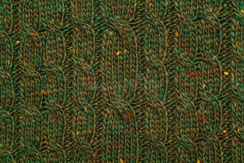 Green Knitted Textured Background with a Pattern Closeup Stock Image ...