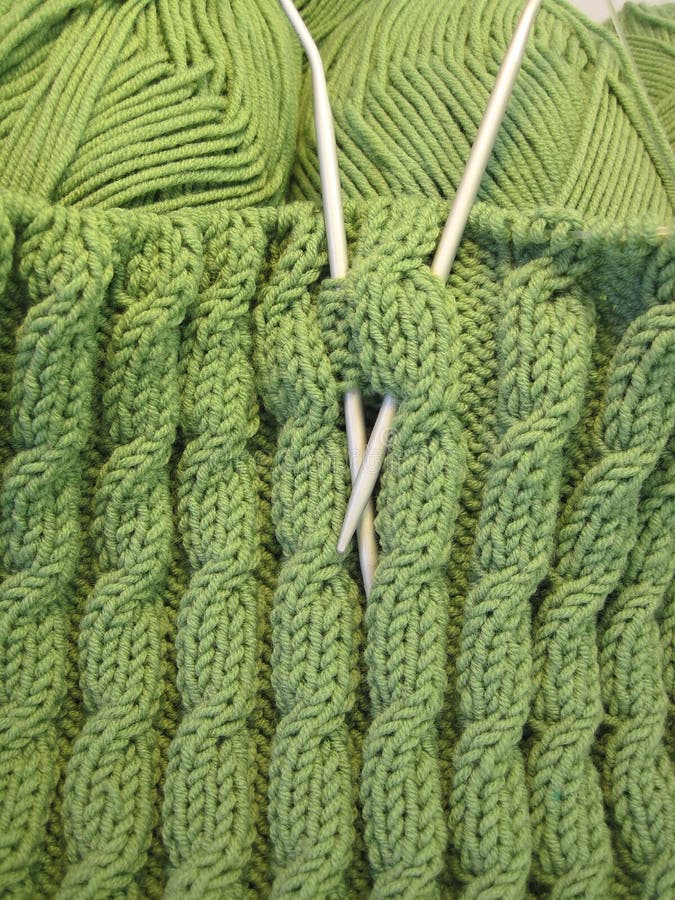 Green knitting jumper stock photo. Image of handmade - 13601004