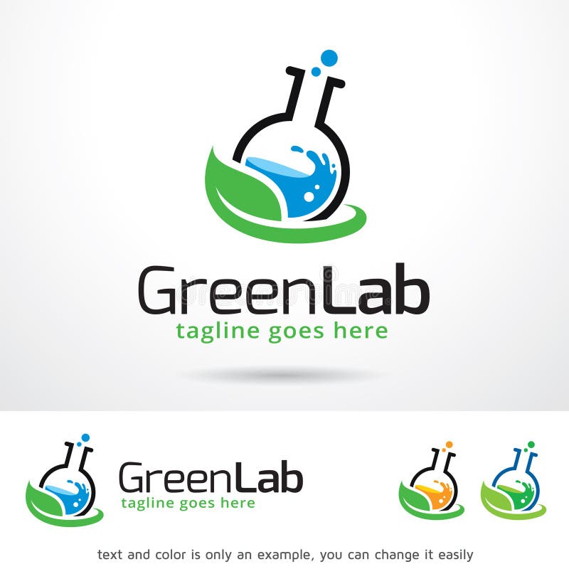 Eco Science Technology Lab Logo Design Template Stock Illustrations – 453 Eco Science Technology ...