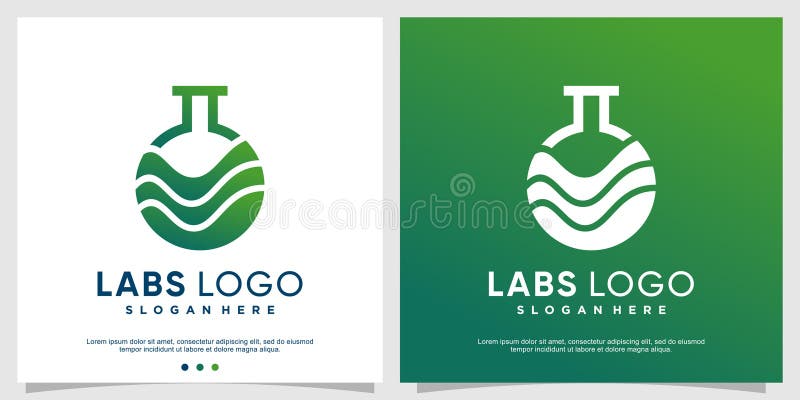 Green Labs Logo Concept with Modern Style Premium Vector Stock Vector ...