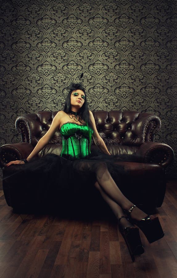 Green lady stock image. Image of lady, lashes, fairy - 32431697