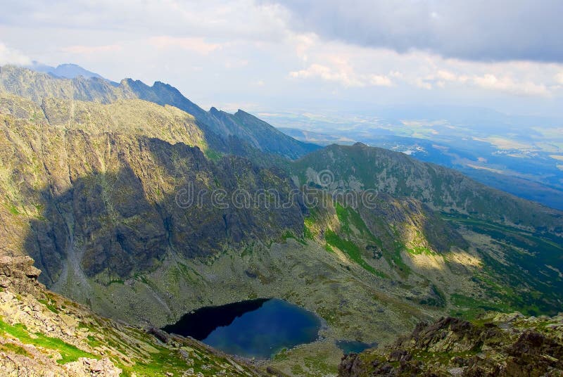 Green Lake in a Slovakia Mountains Stock Image - Image of stone ...