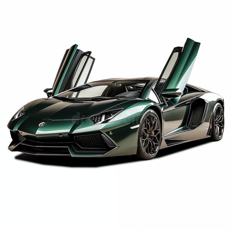 Dark Green Lamborghini Aventador