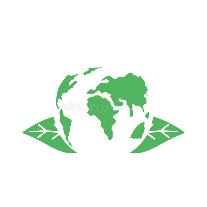 Green Land with Leaves in Flat Style with Texture. the Concept of the ...