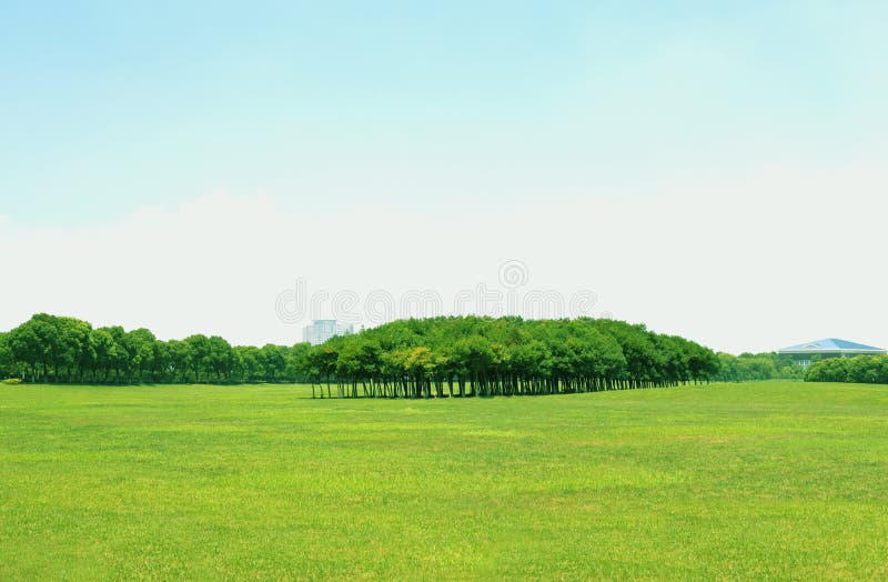 Green land stock image. Image of water, green, cloud - 100097005