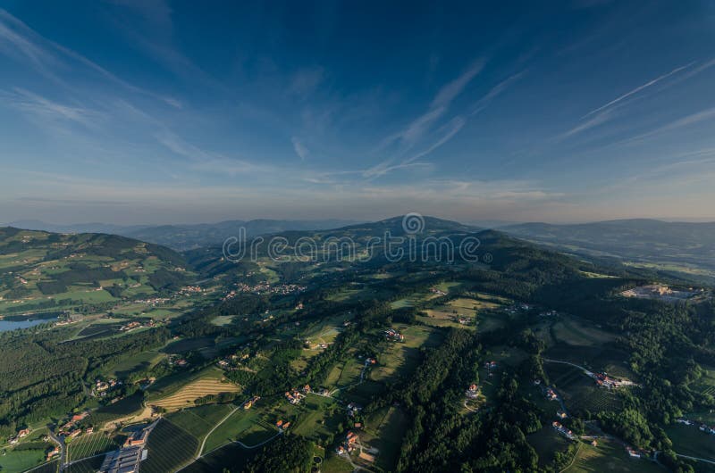 Green landscape from above stock photo. Image of heaven - 111055972